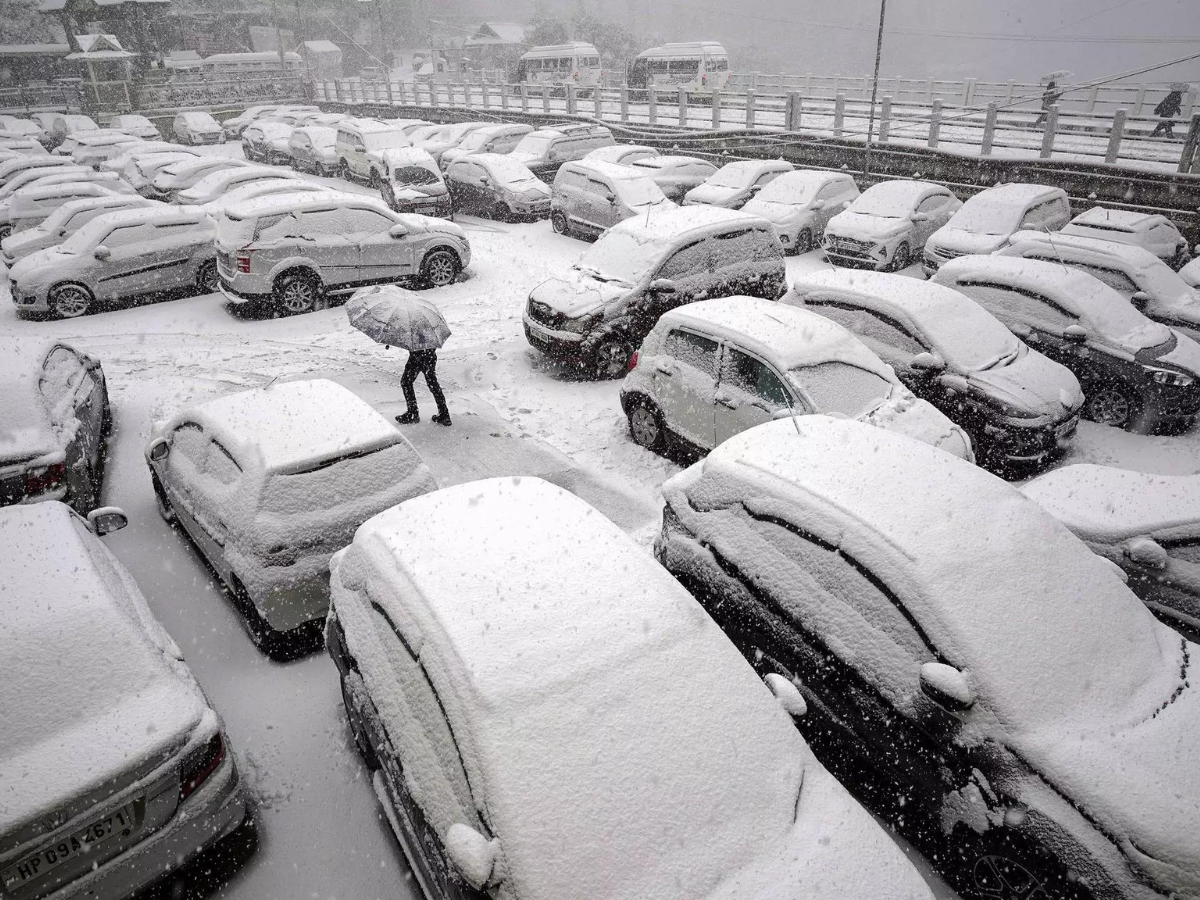 In pics: Shimla receives season's first snowfall