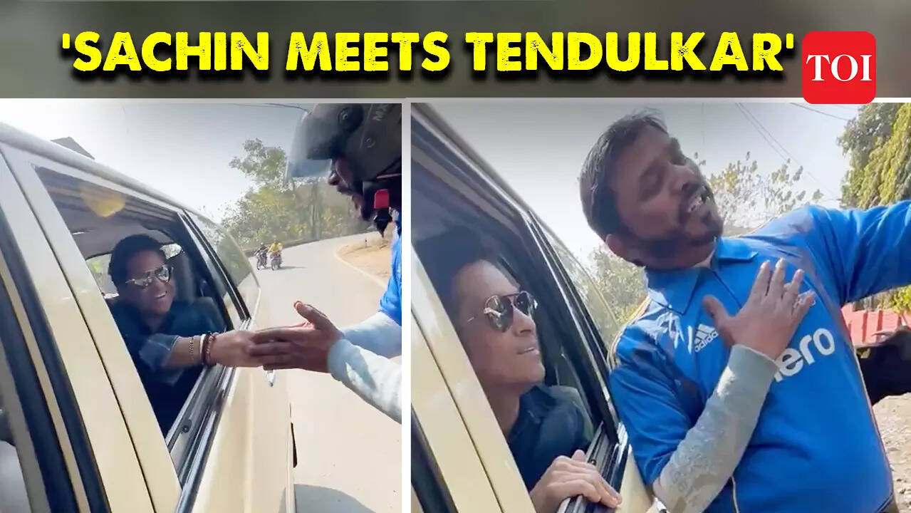 Sachin Tendulkar shares video of his meeting with die-hard fan on road ...
