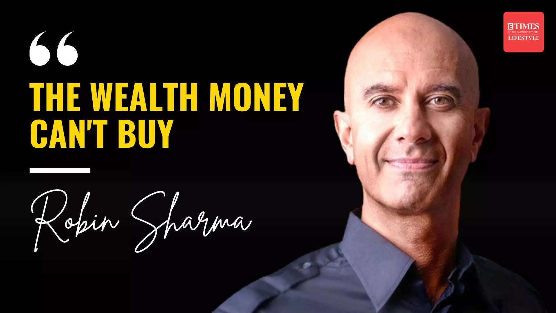 Robin Sharma on 'The Wealth Money Can't Buy', spirituality, writing ...
