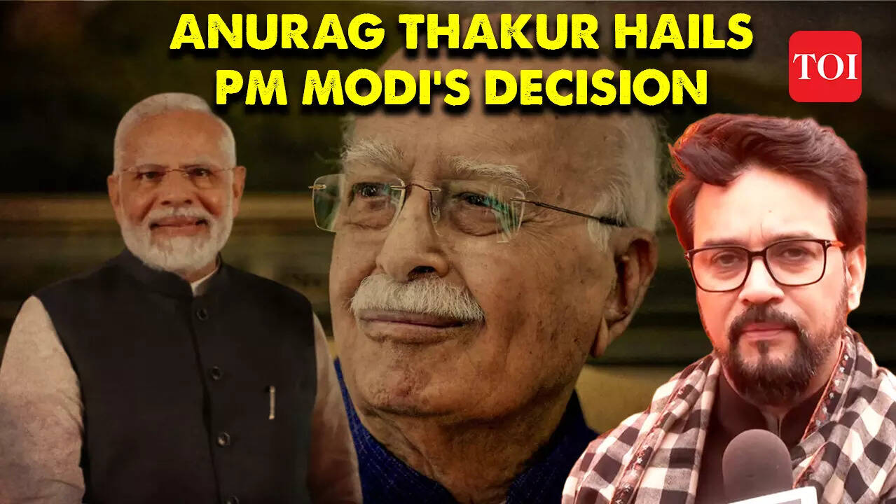 Bharat Ratna for LK Advani Anurag Thakur hails PM Modi’s decision