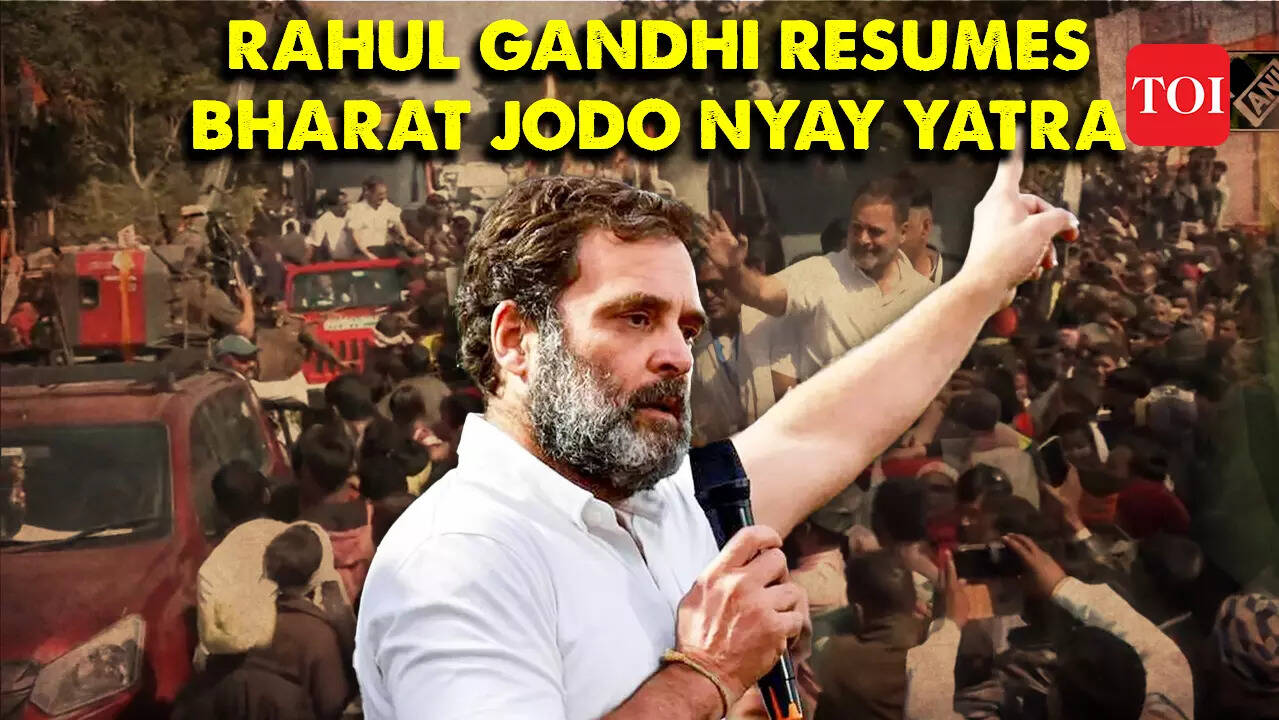 Rahul Gandhi resumes Bharat Jodo Nyay Yatra from Jharkhand’s Dumka
