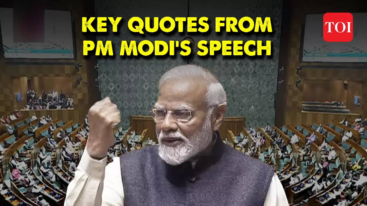 Top 10 moments of PM Modi’s fiery speech in Lok Sabha