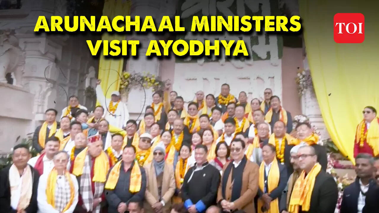 Arunachal Pradesh CM Pema Khandu, his cabinet visit Ayodhya, offer ...