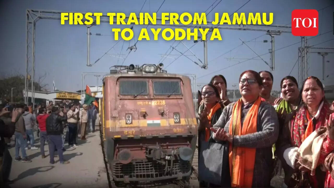 Jammu and Kashmir residents take first special 'Aastha' train for Ayodhya