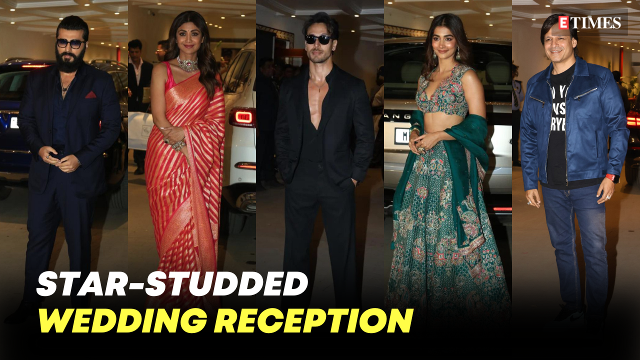 Star studded reception: Tiger Shroff, Pooja Hegde, Arjun Kapoor at ...