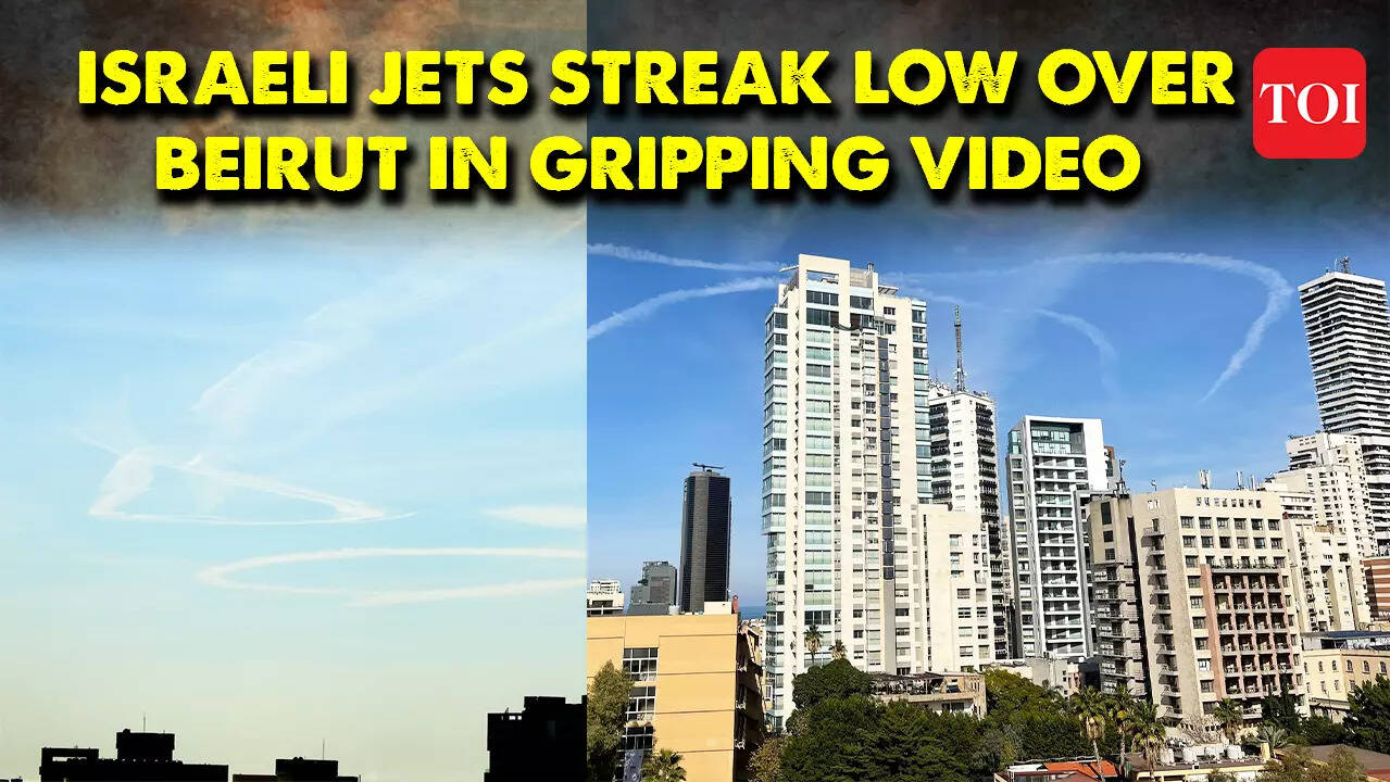 Watch! Israeli jets roaring over Lebanon's capital Beirut after ...