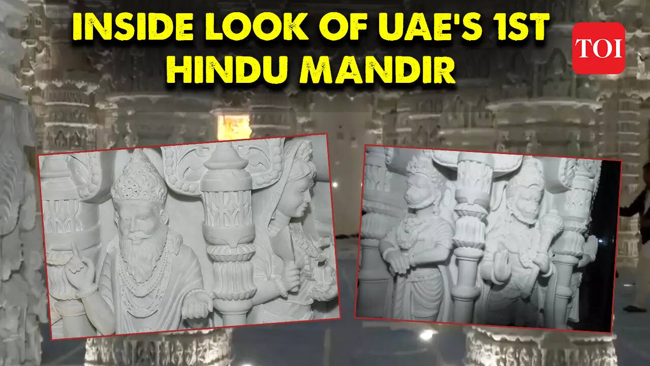 Watch! Inside visuals of the UAE’s first Hindu temple, BAPS Shri ...