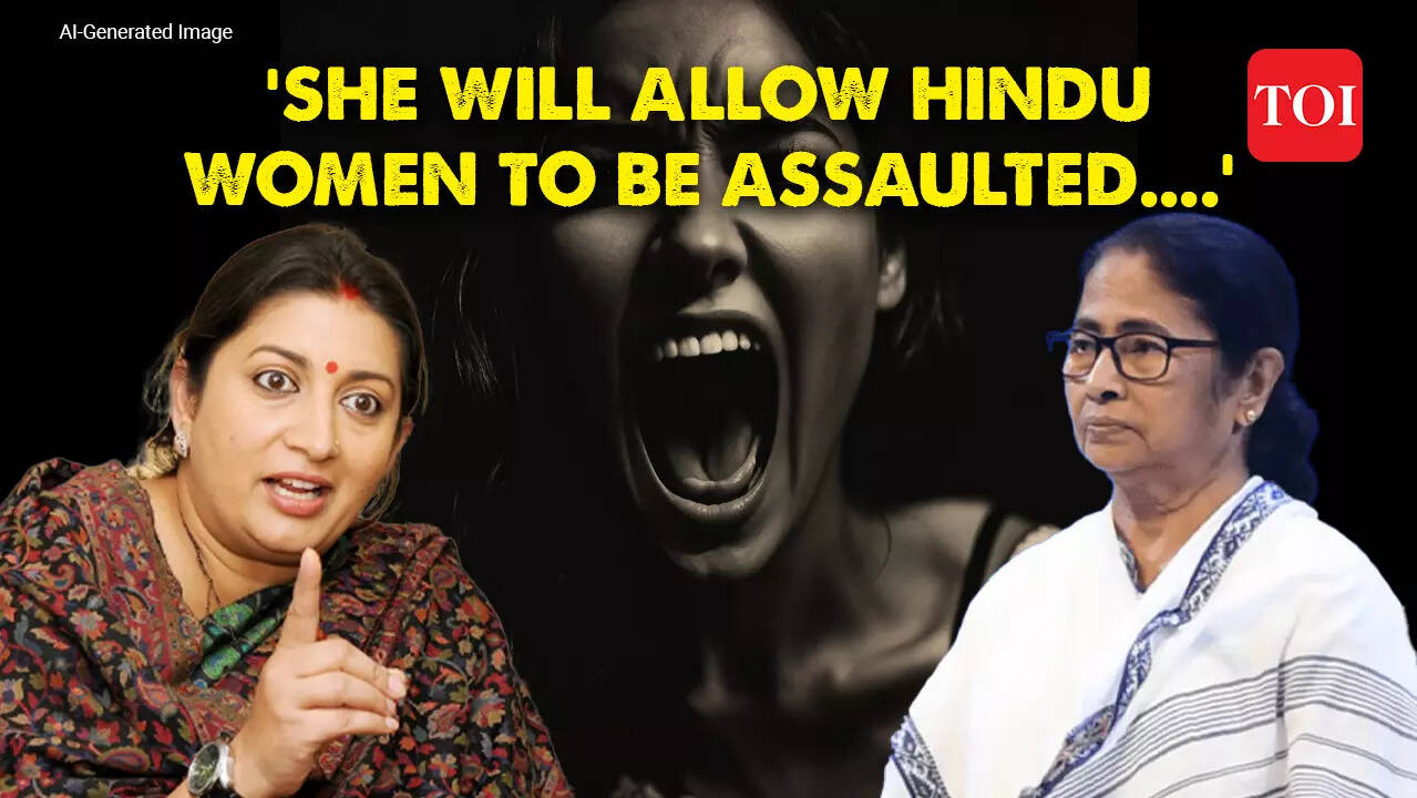 'Mamata Bandyopadhyay known for genocide of Hindus,' Smriti Irani slams TMC for Sandeshkhali ...