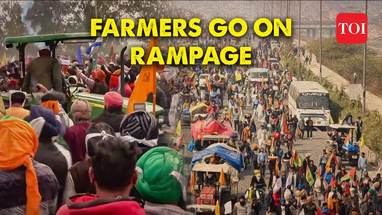 Farmers Protest 2024: Night halt ends, march resumes amid Delhi ...