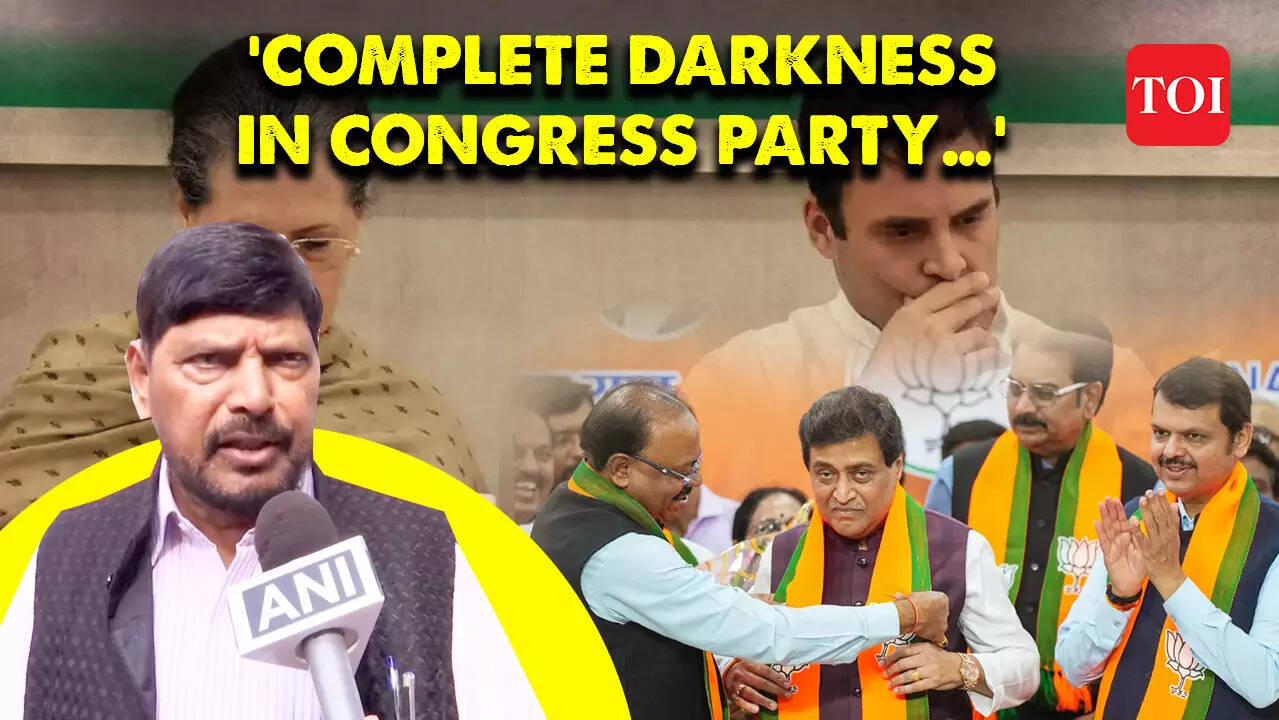 “There is complete darkness in Congress party…” Ramdas Athawale after ...