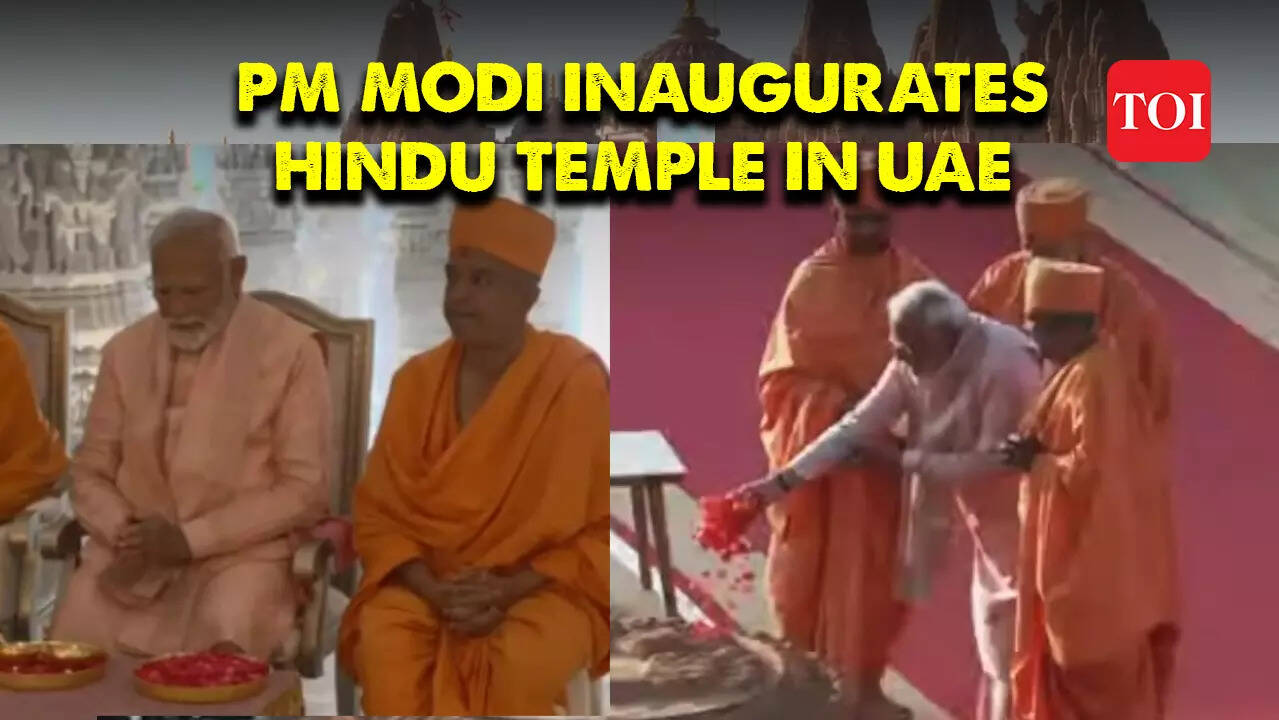 PM Narendra Modi inaugurates first Hindu Temple in UAE