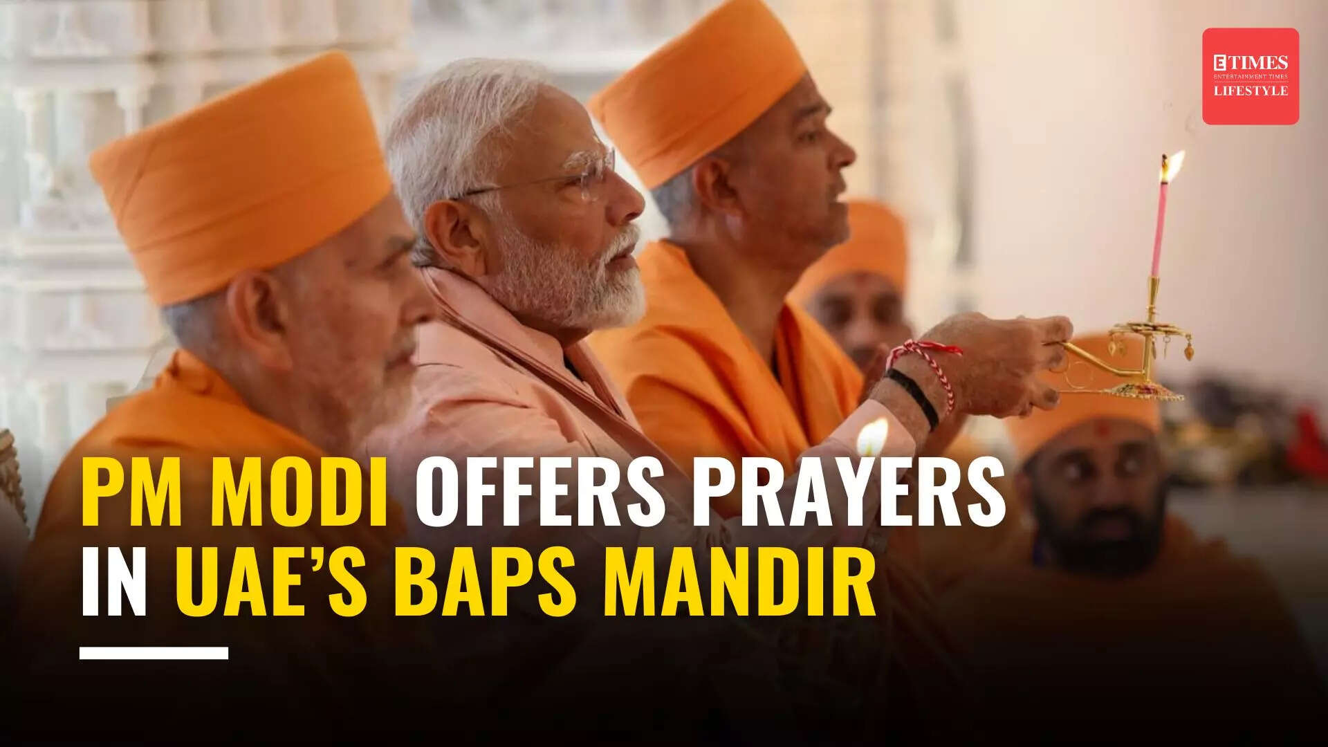 Golden history in UAE: PM Narendra Modi inaugurates and offers prayers ...