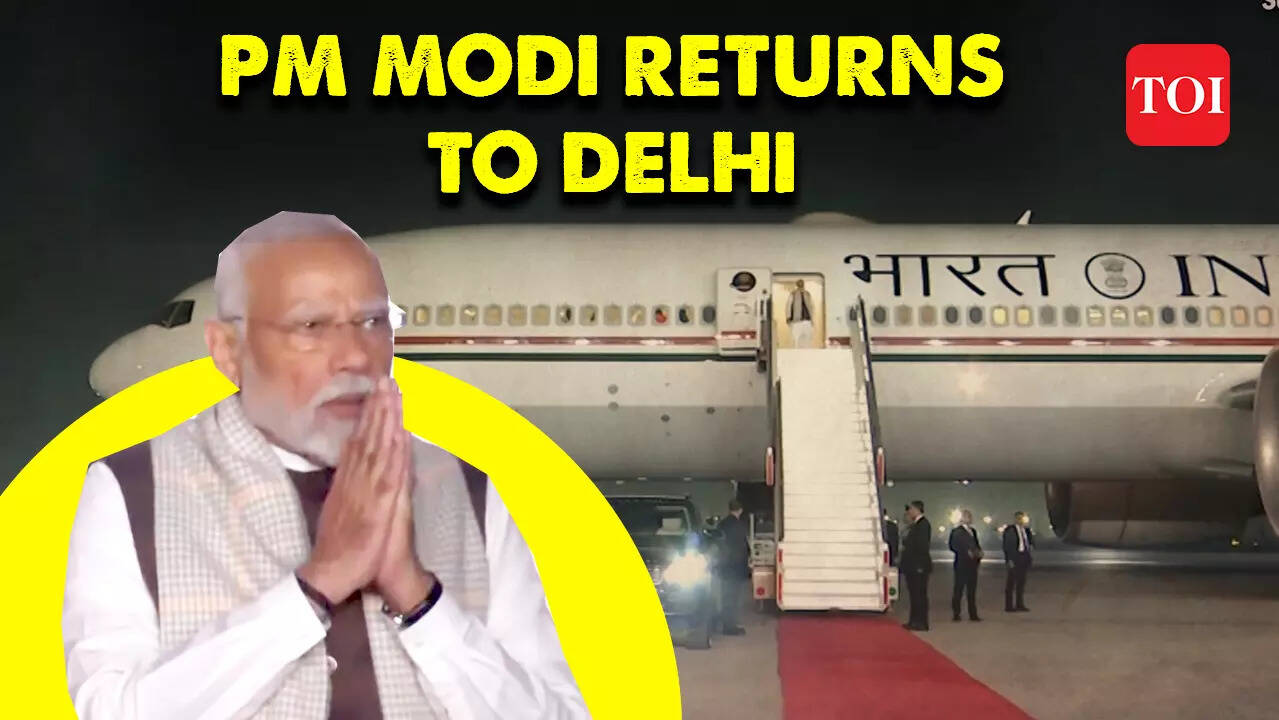 PM Modi returns to Delhi after concluding his two-nation visit to UAE, Qatar