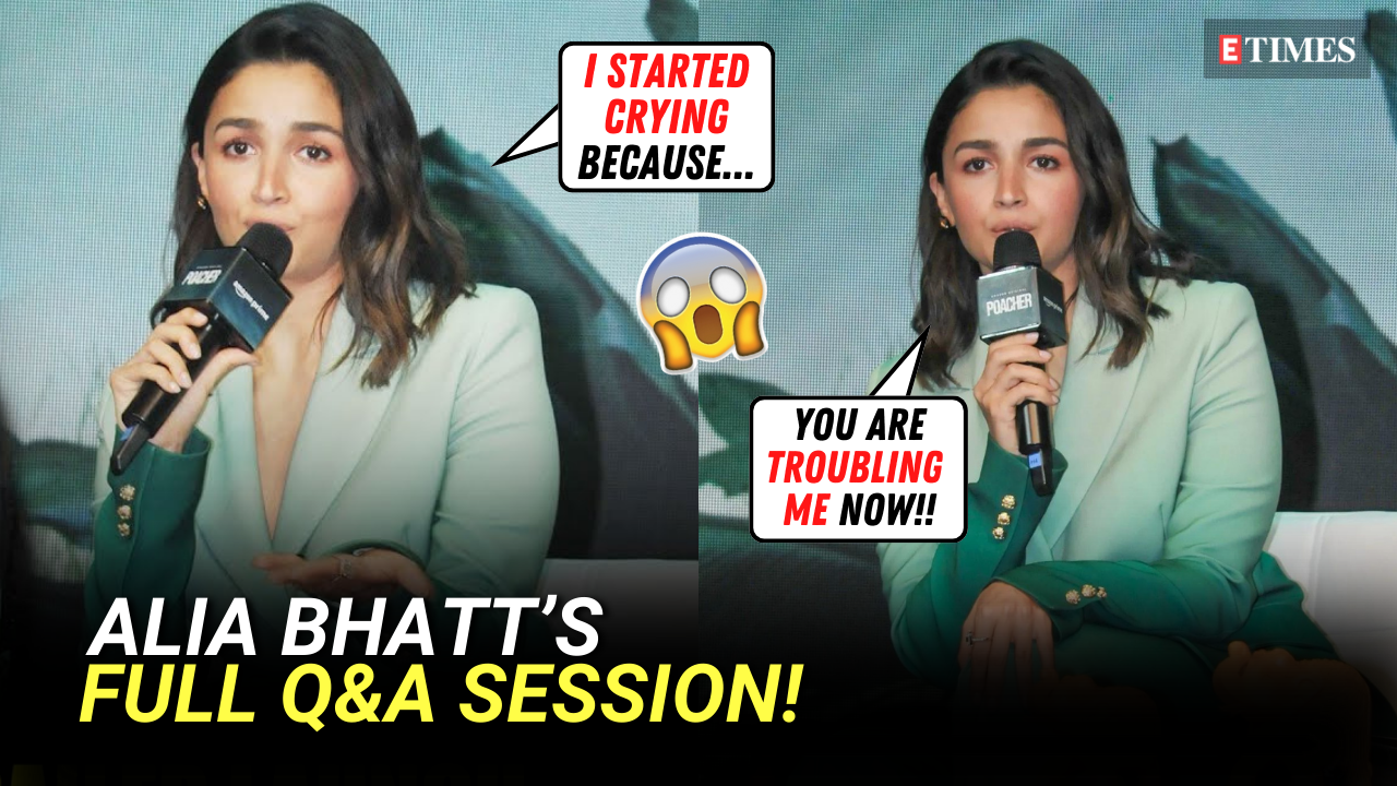 Watch: Alia Bhatt's full Q&A session with audience at 'Poacher' trailer ...