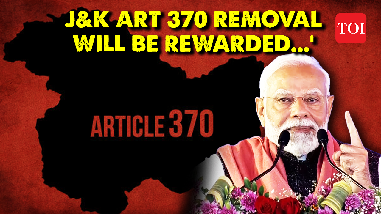 PM Modi says Removal of Article 370 by BJP will be rewarded with 400 seats in 2024