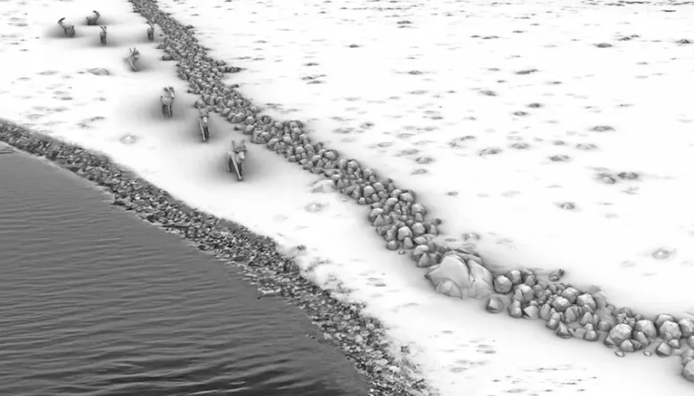 12000-year-old Stone Age wall discovered at bottom of Baltic Sea ...