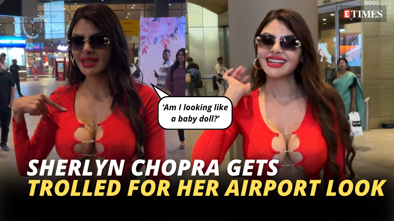 Sherlyn Chopra flaunts her glamorous airport look; netizens call her 'Bhojpuri Michael Jackson'