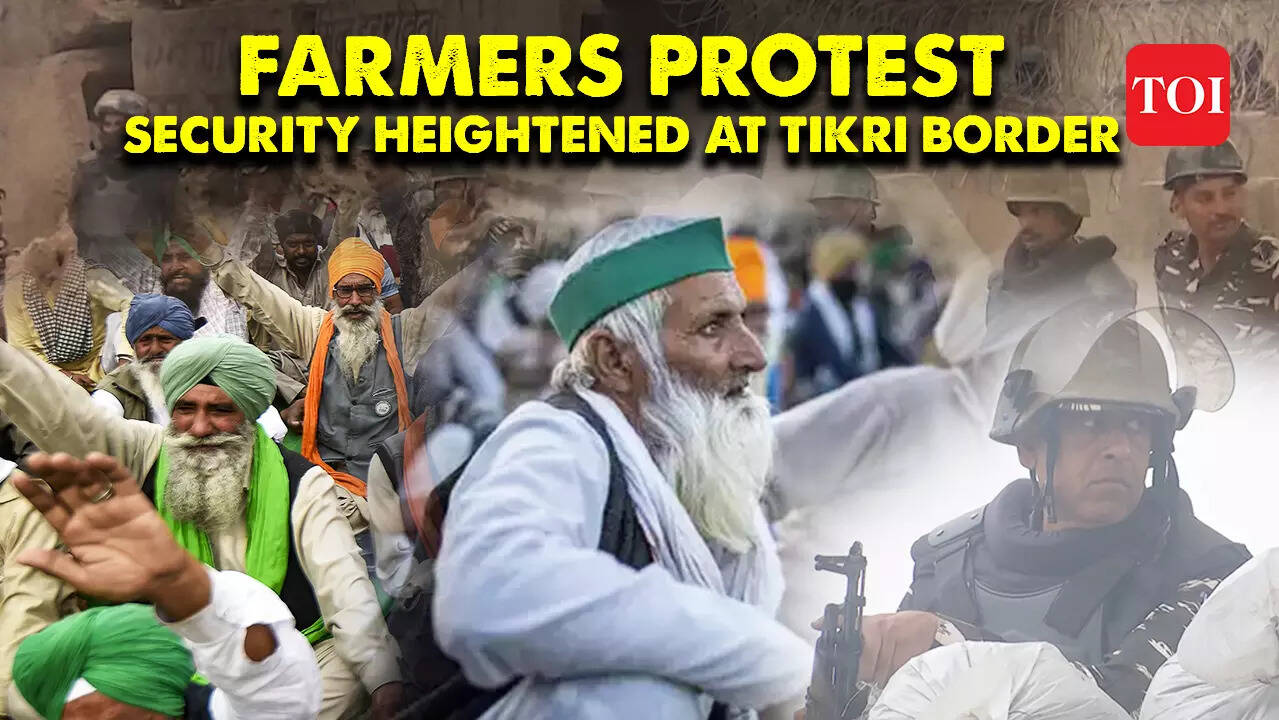 New Delhi: Security heightened at Tikri border as farmers continue ...