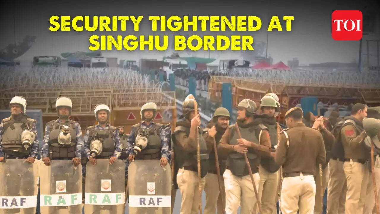 Delhi: As farmers march towards Delhi, security has been tightened ...