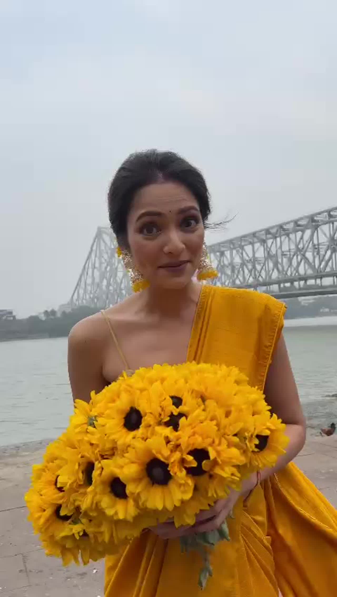BTS of a photoshoot with Susmita Chatterjee for Calcutta Times