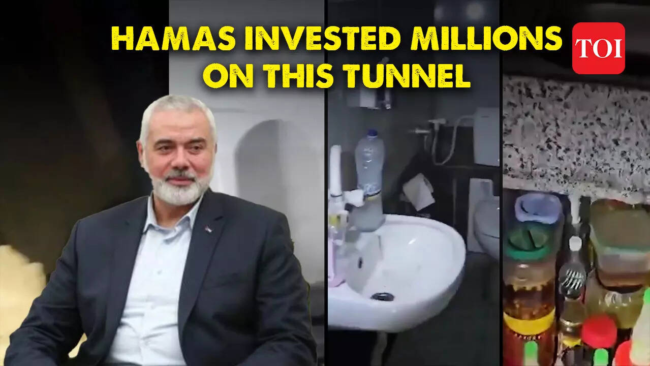 Video of another major tunnel network used by Hamas leaders uncovered ...