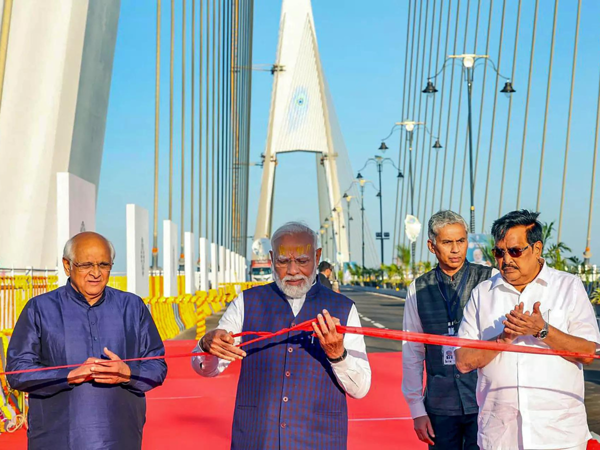 Sudarshan Setu: PM Modi inaugurates India's longest cable-stayed bridge