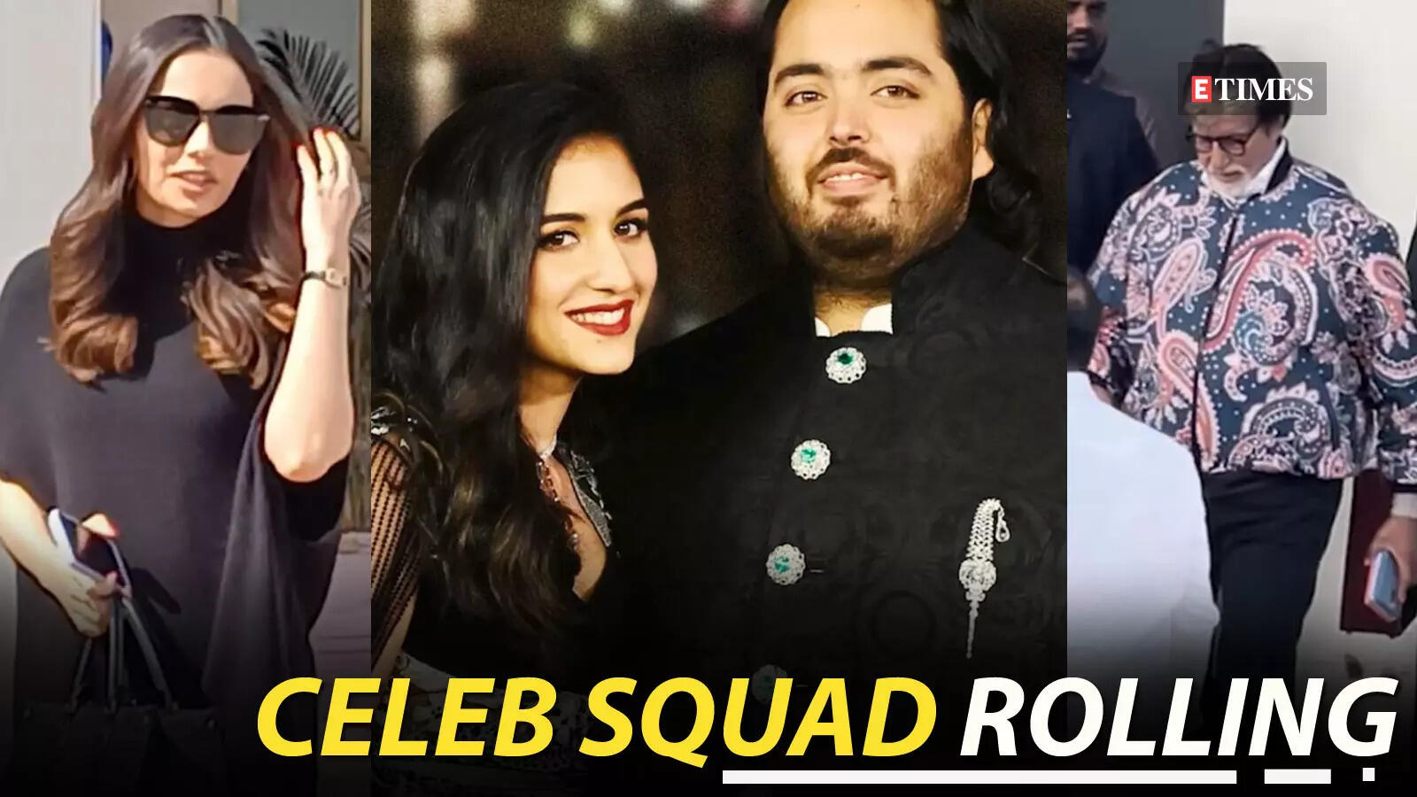 Amitabh Bachchan, Manushi Chhillar and other celebs flock to Anant ...