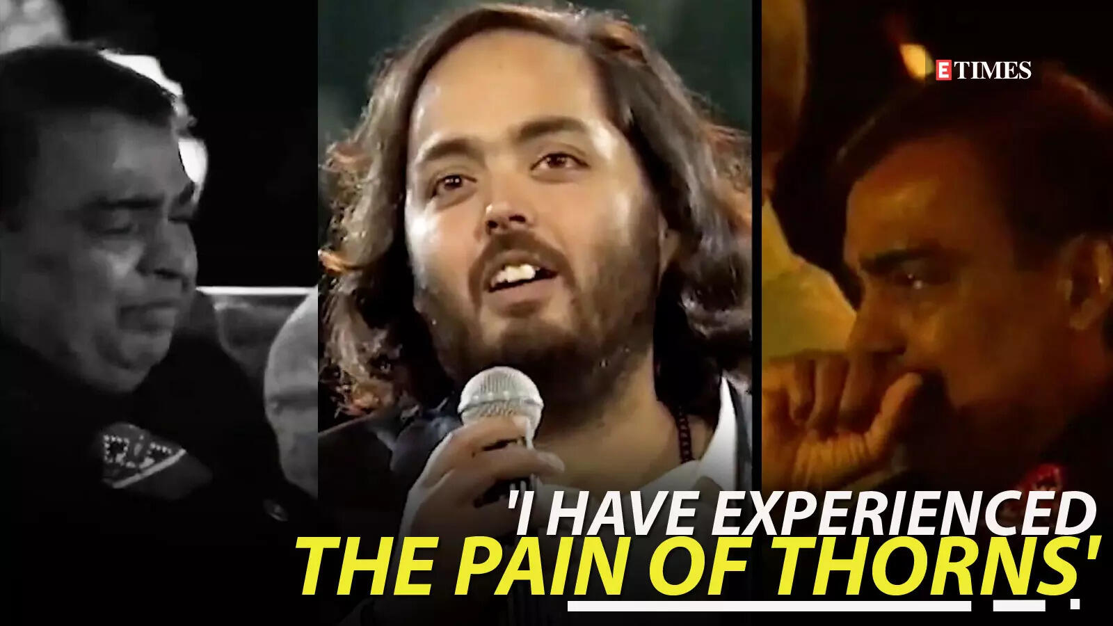 Anant Ambani's emotional speech leaves Mukesh Ambani teary-eyed at ...