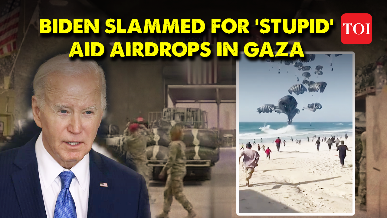 US makes first Gaza aid airdrop, says delivery contains 38,000 meals