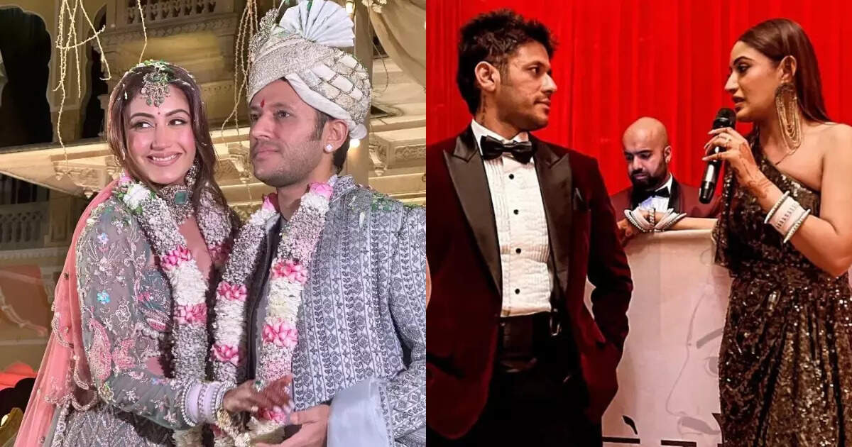 Surbhi Chandna and Karan Sharma make for a stunning couple in sea-green ...