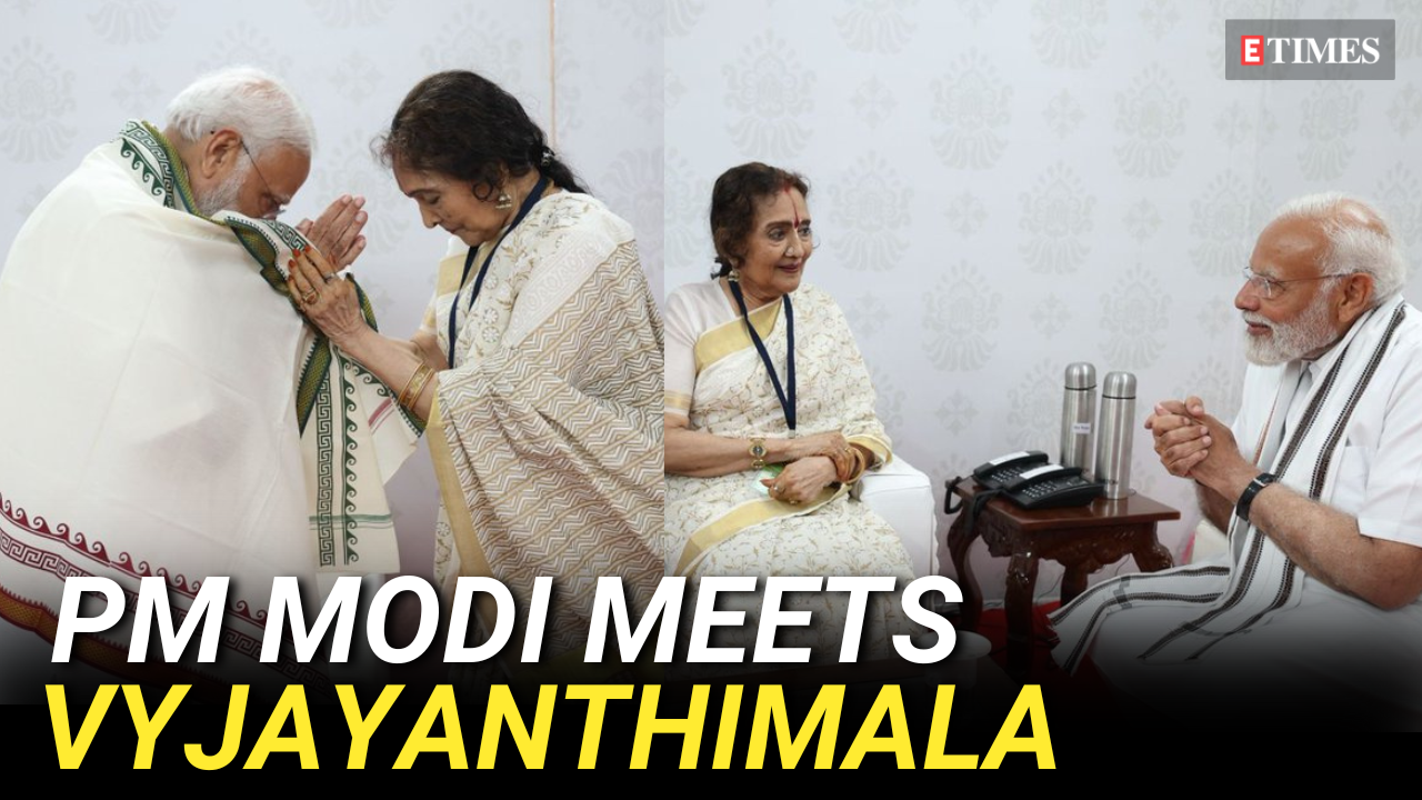 PM Modi pays respects to iconic actress Vyjayanthimala during Chennai ...