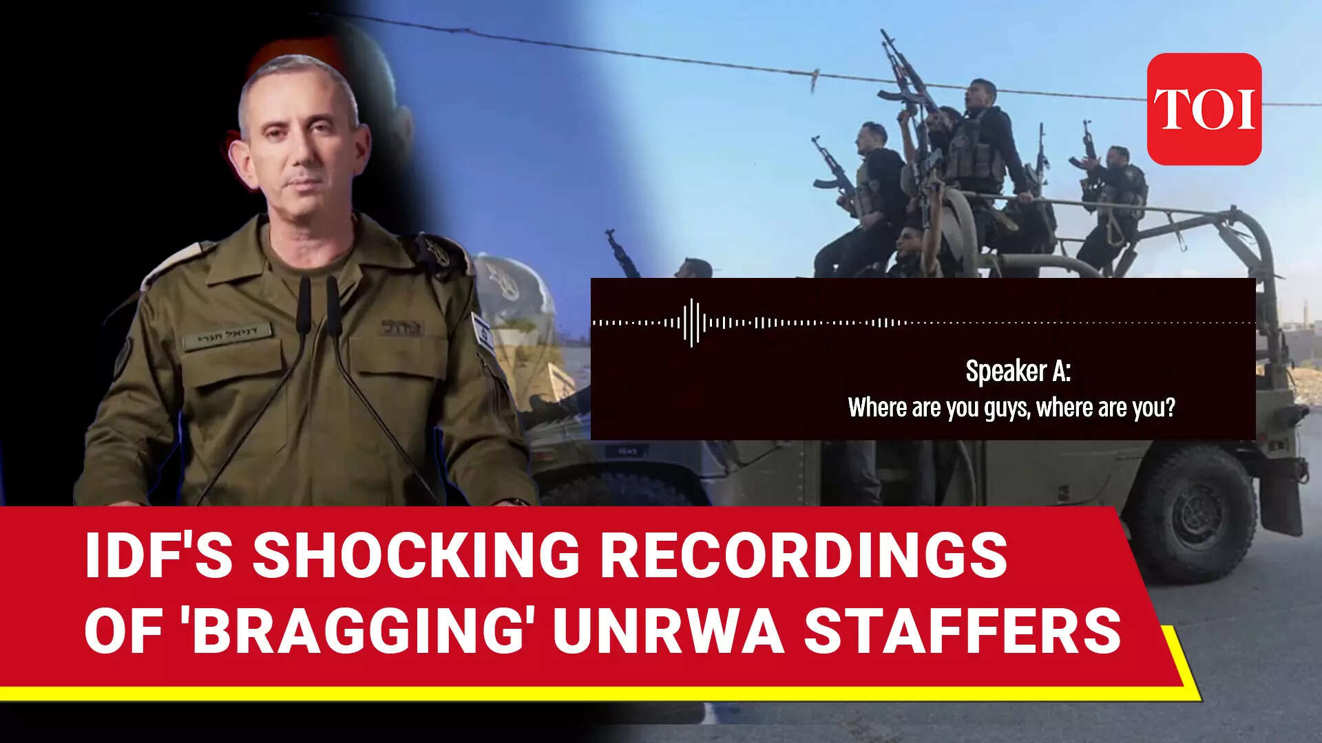 '450 UNRWA staff worked for Hamas': Israel releases harrowing audio of UN teacher helping ...