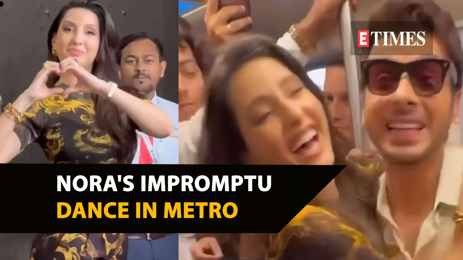 Nora Fatehi boards a metro, treats commuters to impromptu dance ...