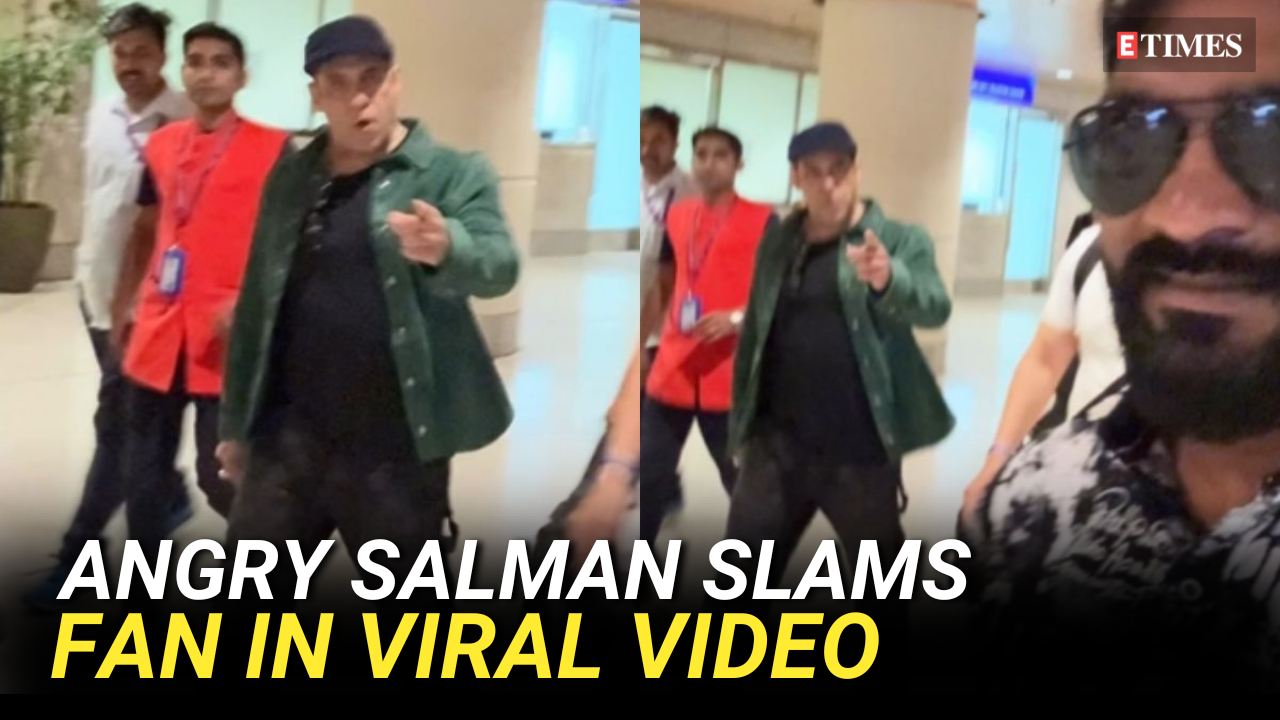 Salman Khan gets angry on a fan in a viral video, here's why!