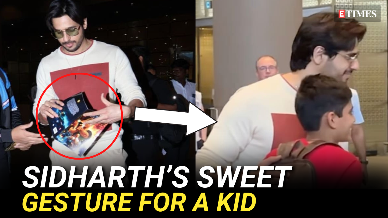 Sidharth Malhotra gifts Yodha comic to a young fan, video goes viral
