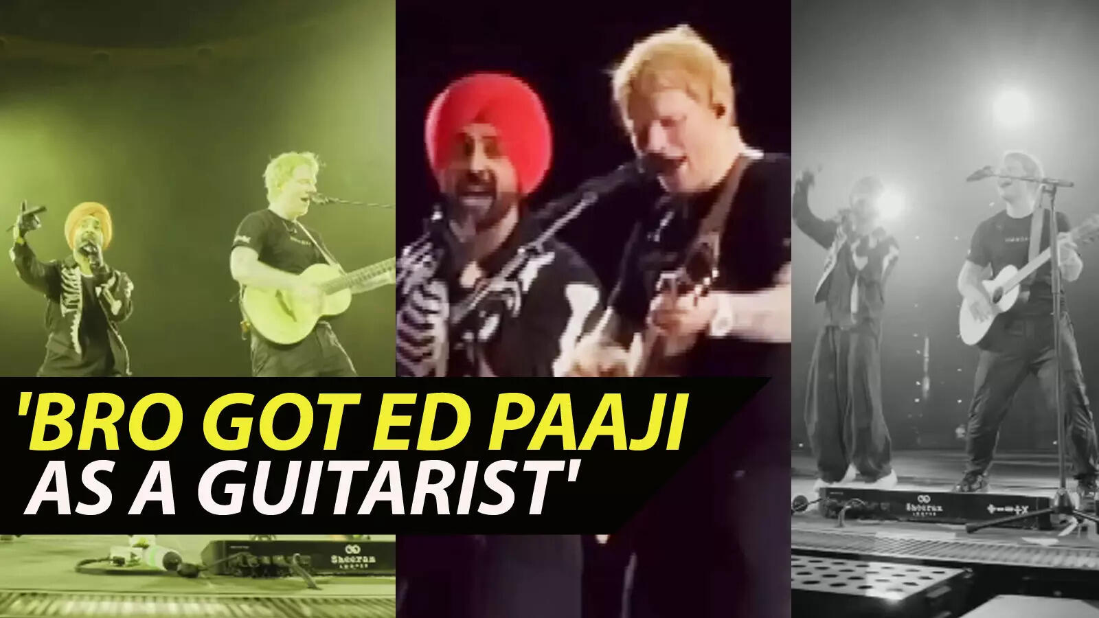 Viral Alert Ed Sheeran Sings In Punjabi With Diljit Dosanjh During His