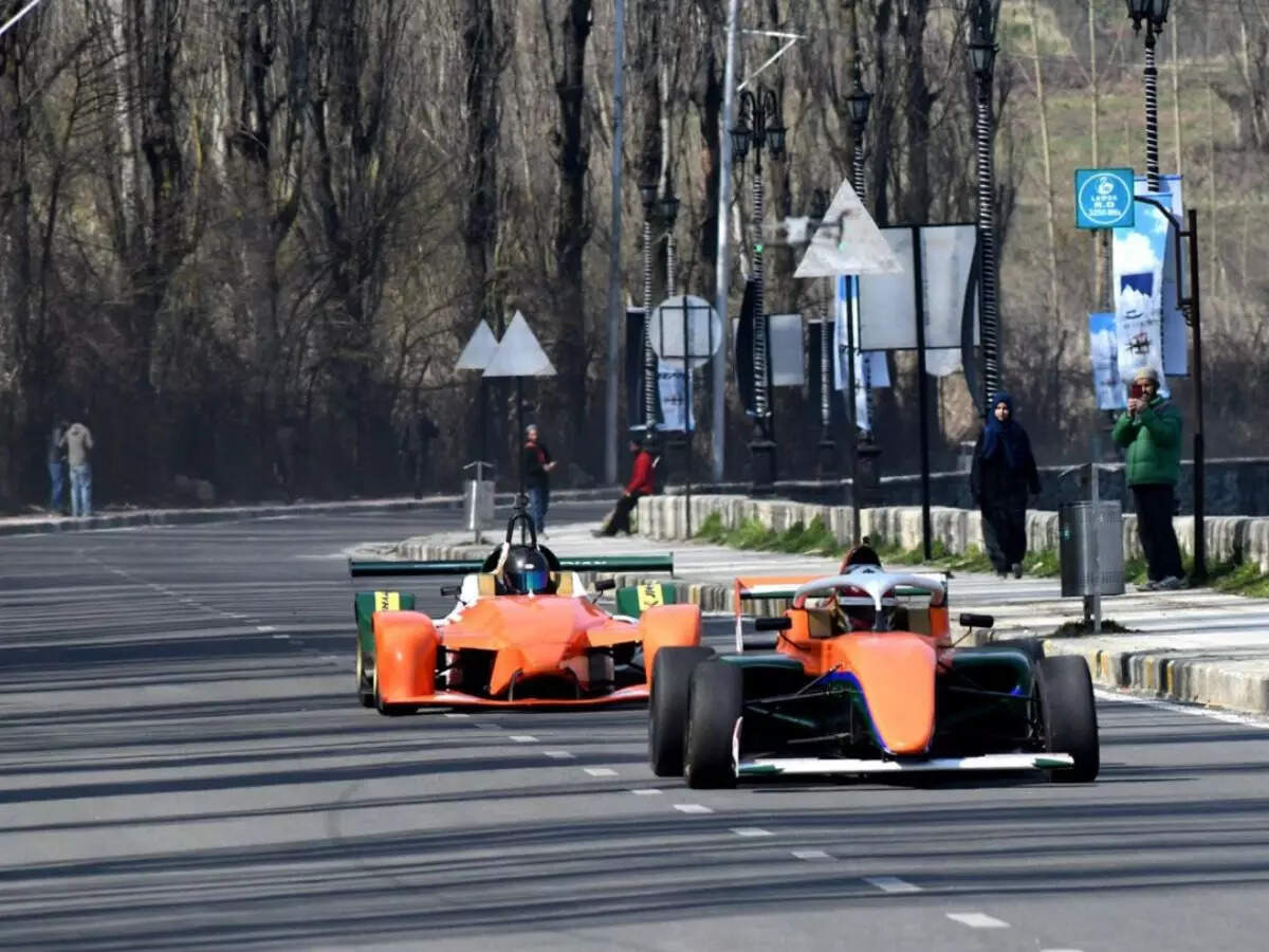 'In fast lane': Formula-4 race along banks of Dal Lake in Kashmir