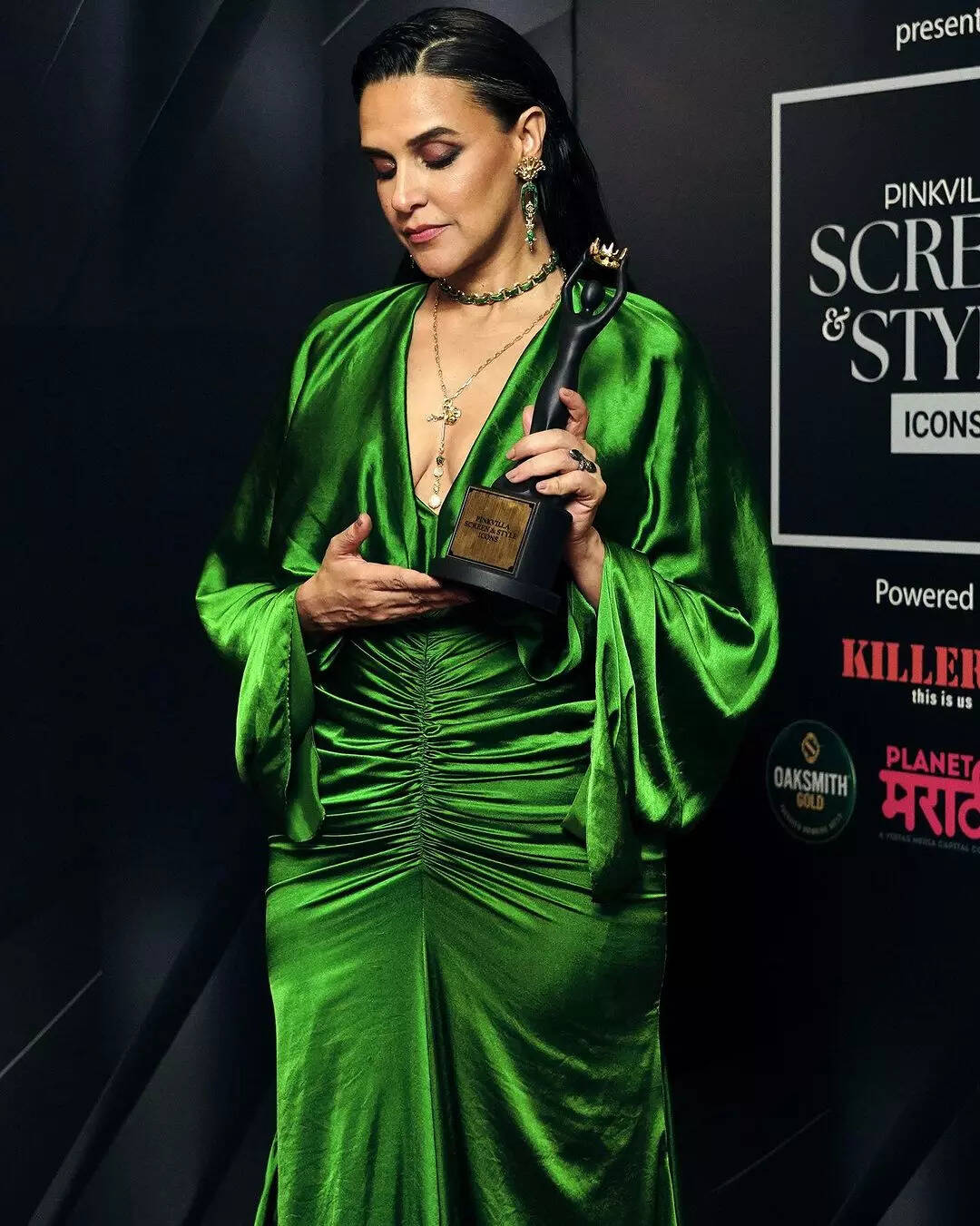 Neha Dhupia wins the Most Stylish Risk Taker Award at the Screen And ...