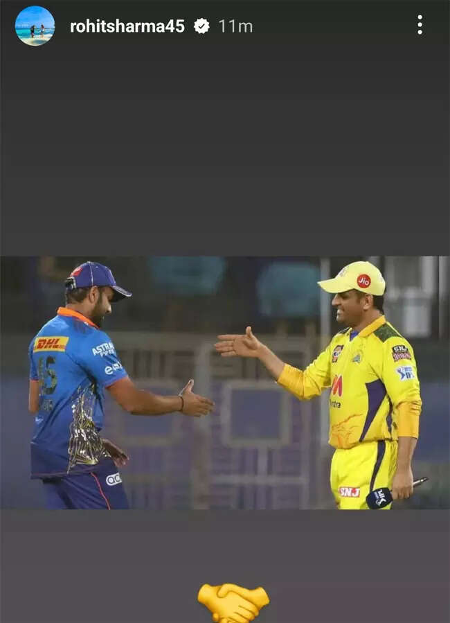 Rohit Sharma shares a heartfelt post after MS Dhoni…