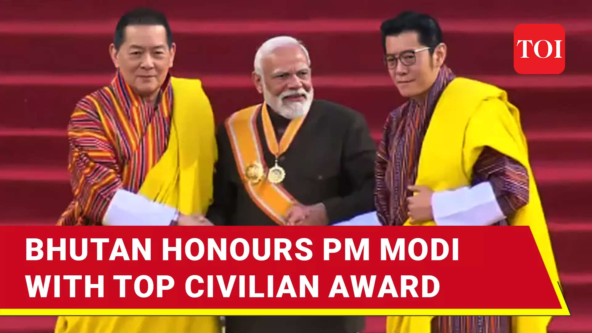 PM Modi becomes 1st foreign head to receive Bhutan’s highest civilian award