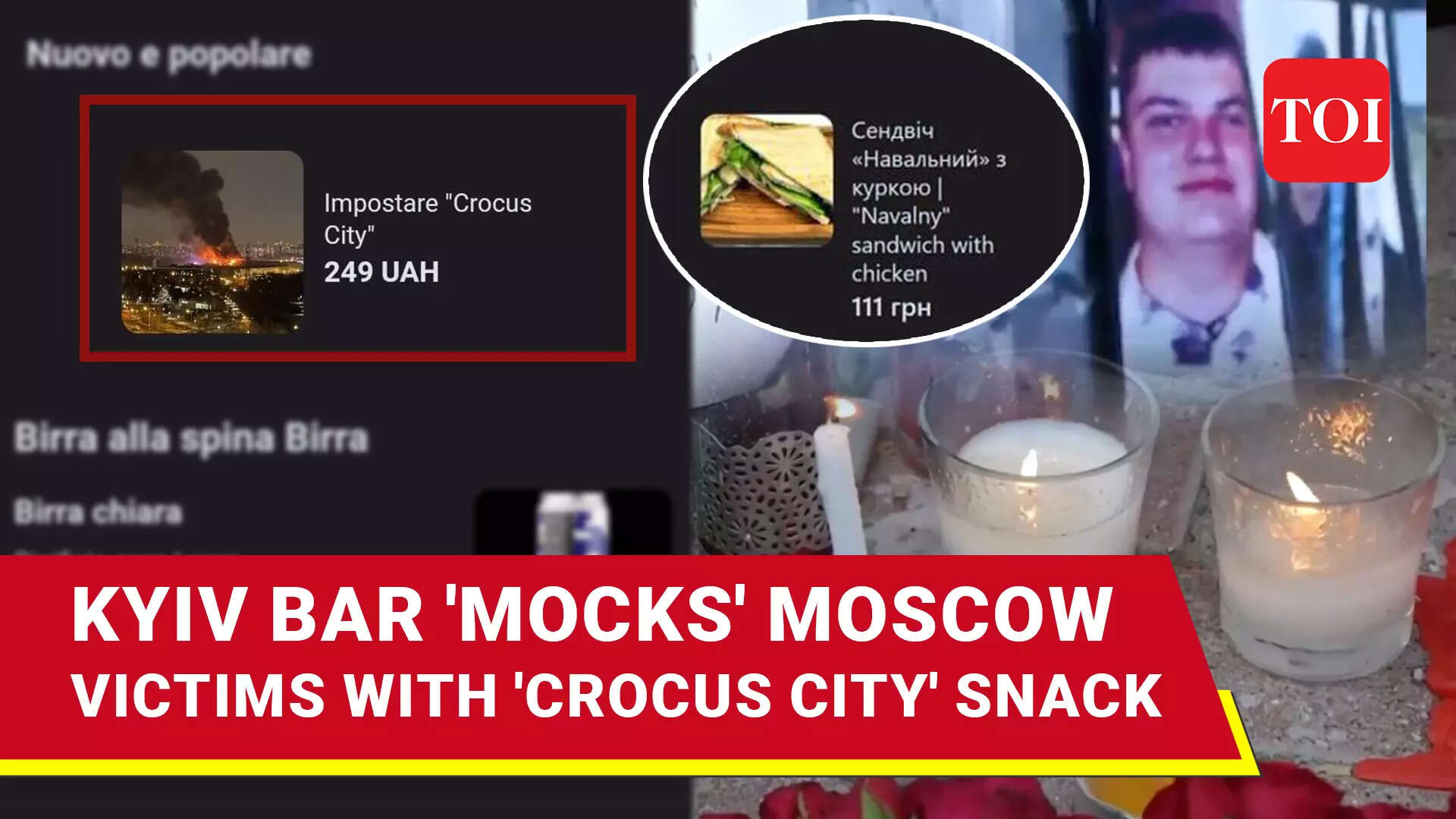 Ukrainian Bar mocks deadly Moscow concert hall attack, Introduced a new snack set named 'crocus ...