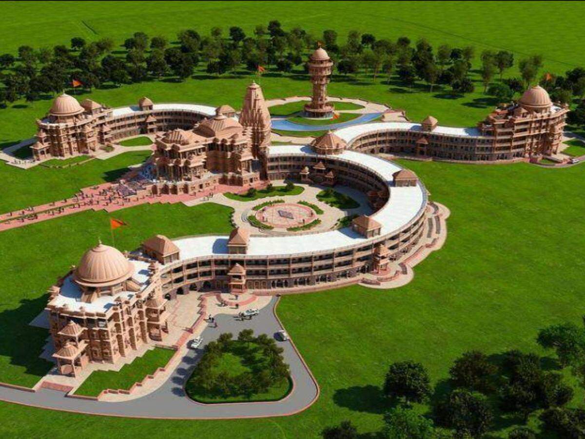 Om Temple: All about world’s first-ever Om-shaped temple in Rajasthan’s ...
