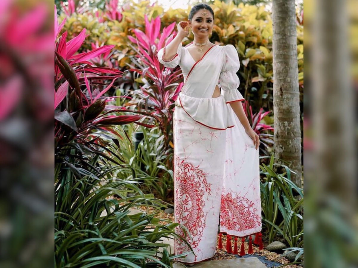 All about the Sri Lankan sari draping style