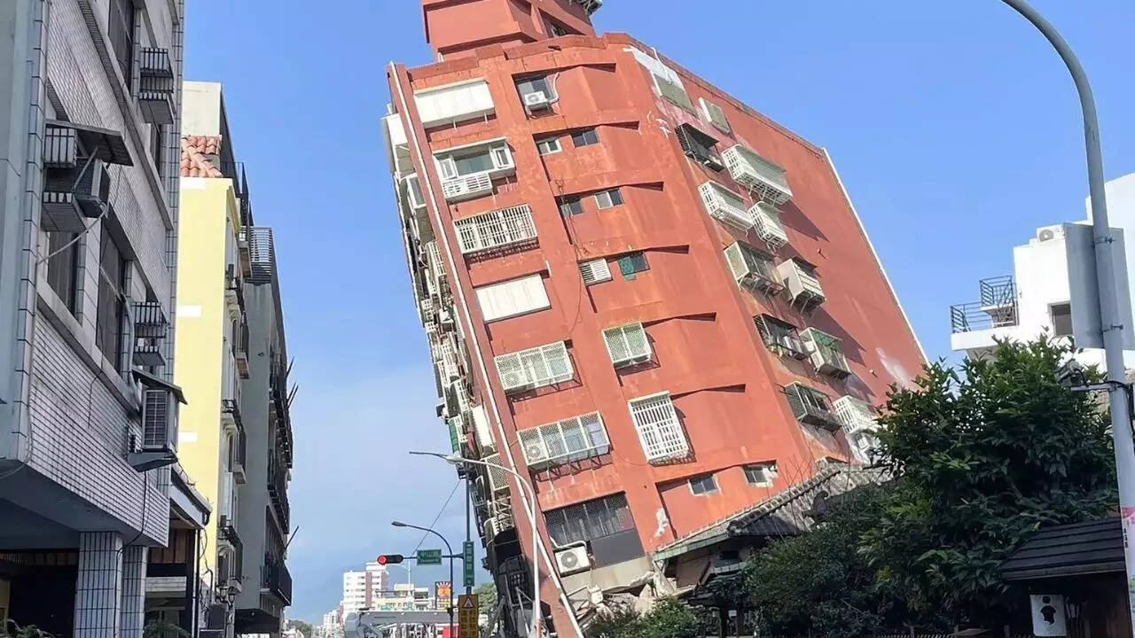 Strong earthquake jolts Taiwan; several building collapsed, train ...