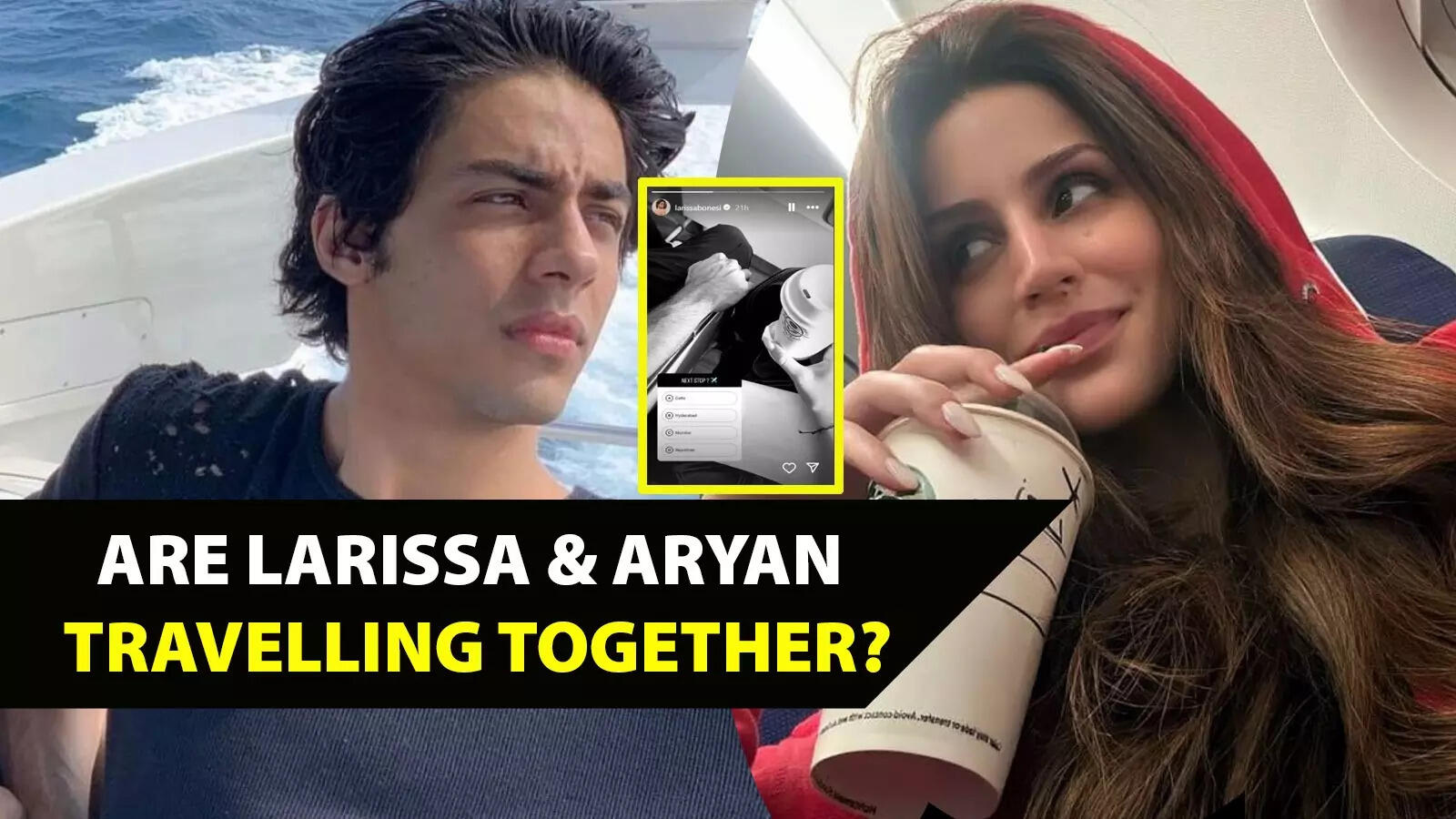 Is that Shah Rukh Khan's son Aryan Khan posing with rumoured girlfriend Larissa Bonesi at the ...
