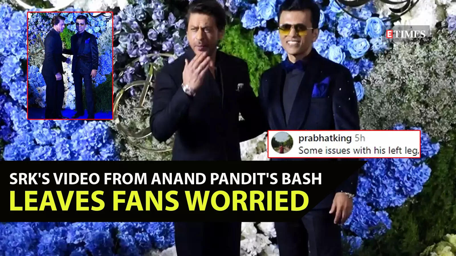 Fans express concern over Shah Rukh Khan's health after a video from Anand Pandit's daughter's ...