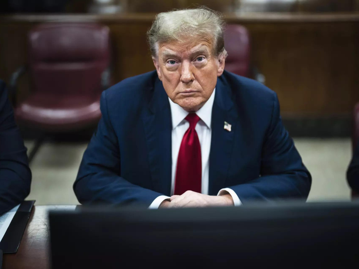 Donald Trump attends landmark criminal trial against him in New York