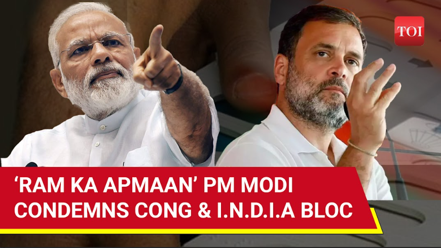 Watch! PM Modi slams Congress for 'insulting' Ram by declining Ayodhya ...