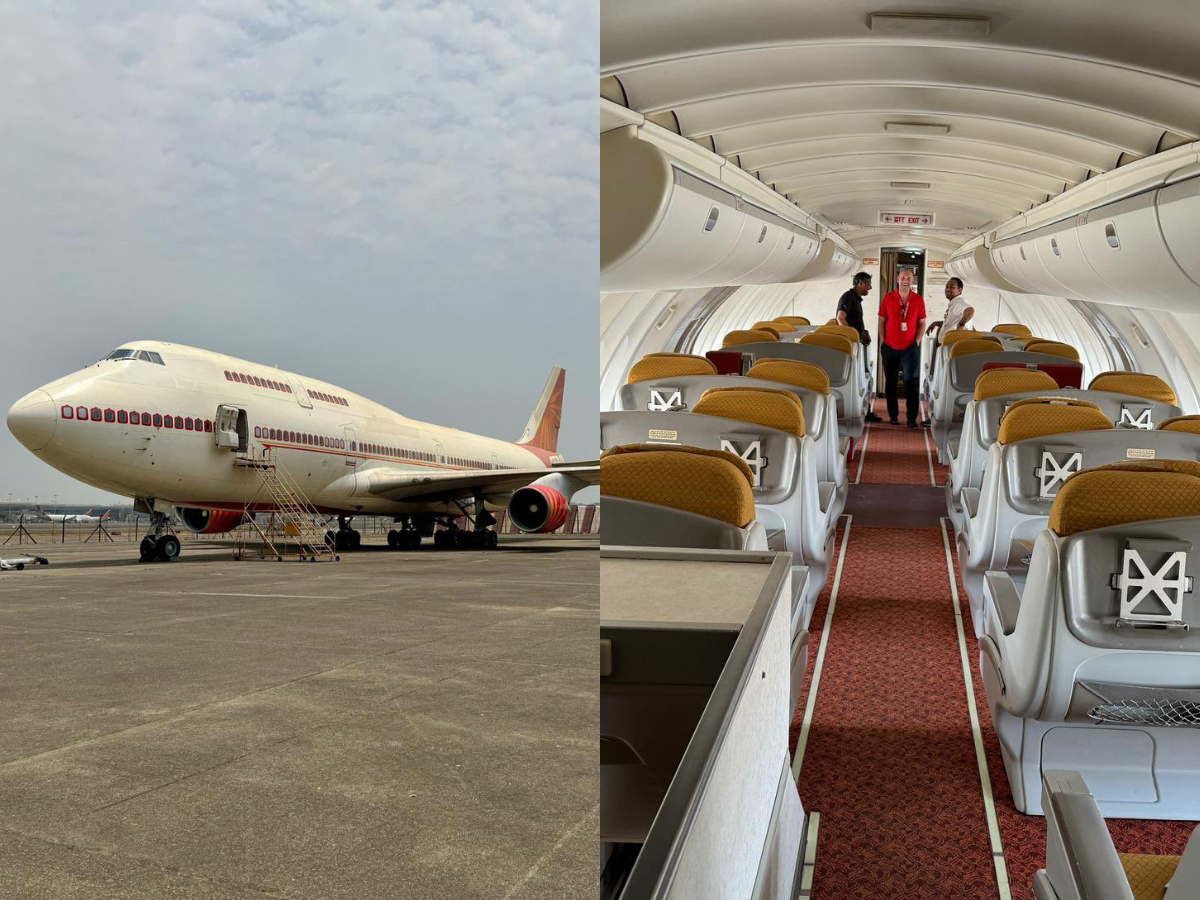 Last flight in style: Air India's Boeing 747, gives 'Wing Wave' to India