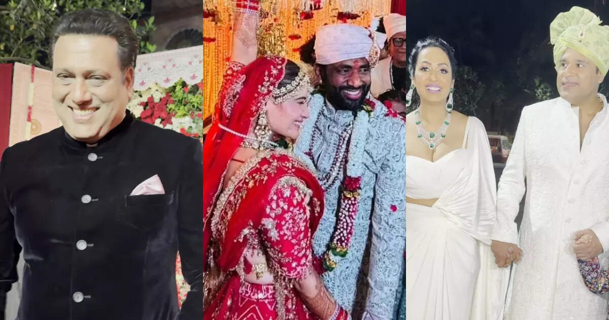 Arti Singh-Dipak Chauhan wedding; Mama Govinda, brother Krushna ...